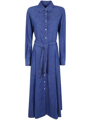 Polo Ralph Lauren Long Sleeve Belted Shirt Dress