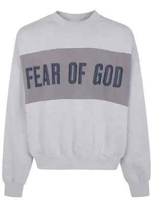 Fear Of God Sweatshirt Cropped Relaxed Panelled