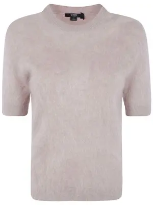 Seventy Sweater Cashmere Short Sleeves Round Neck - Brown