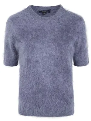 Seventy Sweater Short Sleeves "cashmere Short Sleeves Round Neck - Gray