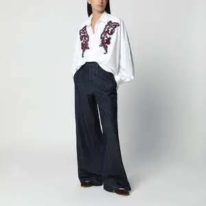 Dries Van Noten Embroidered Cotton Shirt