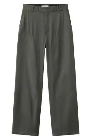 Mango Straight Leg Suit Pants - Black