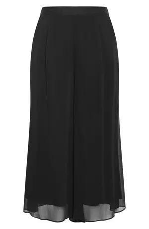 City Chic Skyla Elastic Waist Wide Leg Pants