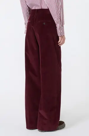 Max Mara Tania Wide Leg Corduroy Pants