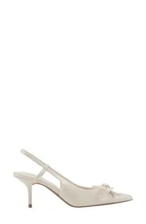 Bandolino Margla Faux Leather Slingback Pump - Ivory