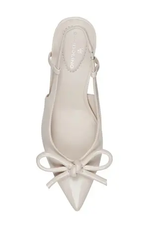 Bandolino Margla Faux Leather Slingback Pump - Ivory