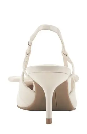 Bandolino Margla Faux Leather Slingback Pump - Ivory