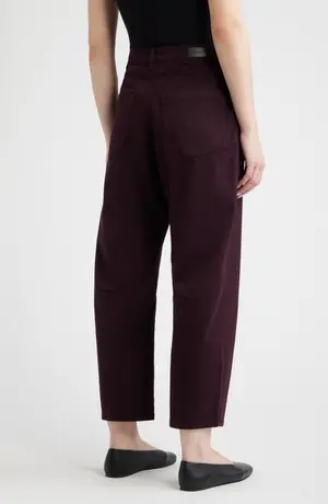 DL1961 Bilie Easy Barrel High-rise Twill Pants