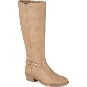 BARETRAPS Natara Faux Leather Riding Boots - Whiskey