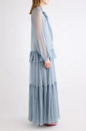 Chloé Silk Mousseline Maxi Dress