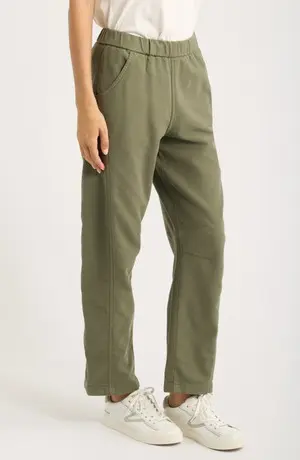 Marine Layer Jessie Barrel Leg Cotton Blend Pants