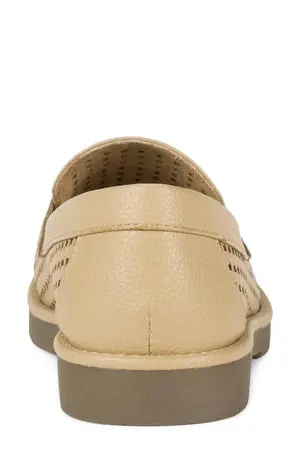 BARETRAPS Calli Woven Faux Leather Loafer - Camel