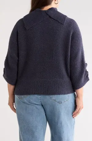 Wit & Wisdom Dolman Sleeve Sweater - Blue Charcoal
