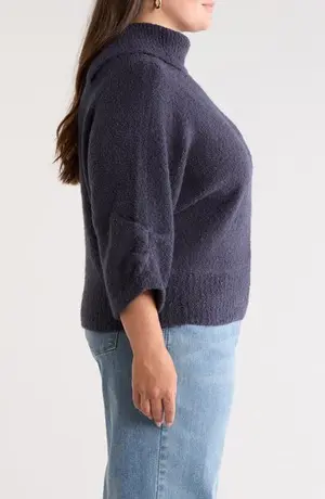 Wit & Wisdom Dolman Sleeve Sweater - Blue Charcoal