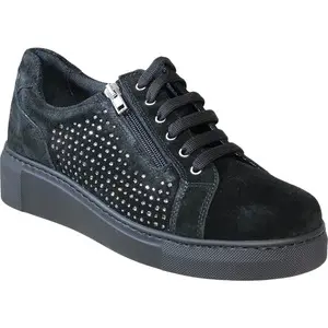 DAVID TATE Perla Sneaker - Black Suede