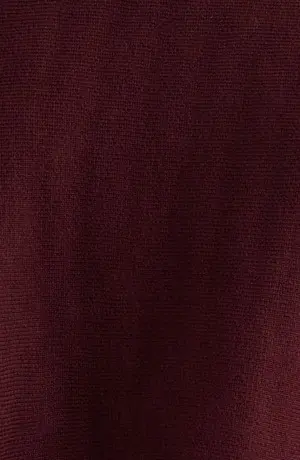 Anne Klein Faux Leather Trim Knit Cape