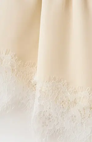 Mango Satin Lace Shorts