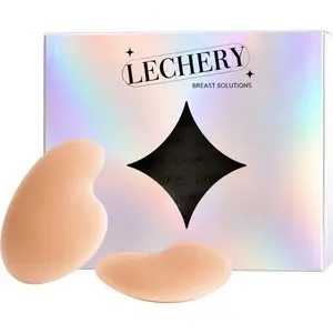 LECHERY® Allstick Push Up Adhesive Reusable Silicone Breast Nipple Covers - Almond