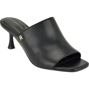 Tommy Hilfiger Sassey Faux Leather Slide Sandal - Black