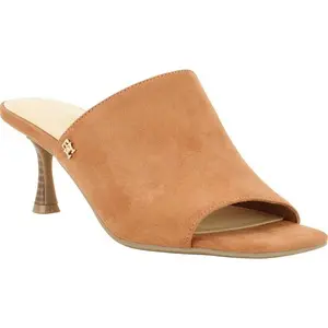 Tommy Hilfiger Sassey Faux Leather Slide Sandal Cognac