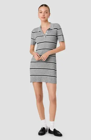 French Connection Mason Varsity Stripe Knit Minidress
