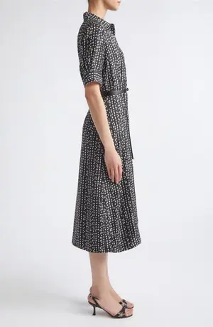 Altuzarra Eleanor Wool Stretch Twill Midi Shirtdress
