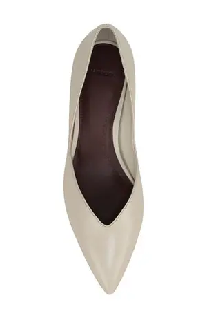 Vince Hallie Pointed Toe Leather Pump - Moonlight