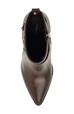 Tommy Hilfiger Midna Faux Leather Bootie - Mid Brown
