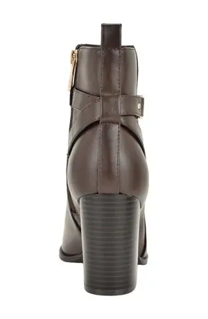 Tommy Hilfiger Midna Faux Leather Bootie - Mid Brown