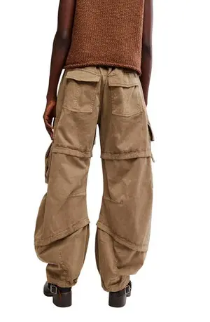 Free People Reef Curved Cargo Twill Pants