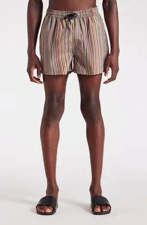Paul Smith Signature Striped Swim Trunks - Multi Coloured