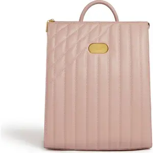 LABANTE LONDON Danai Vegan Leather Backpack With Artist-designed Strap - Pink