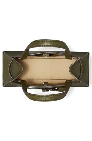 Tory Burch Romy Small Bauletto Leather Handbag - Leccio