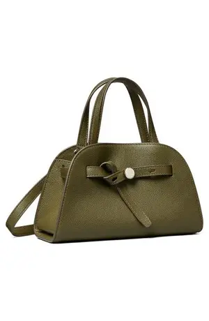 Tory Burch Romy Small Bauletto Leather Handbag - Leccio