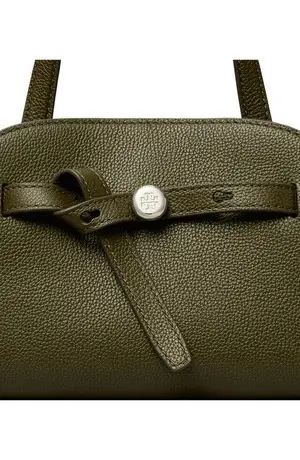 Tory Burch Romy Small Bauletto Leather Handbag - Leccio