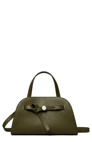 Tory Burch Romy Small Bauletto Leather Handbag - Leccio