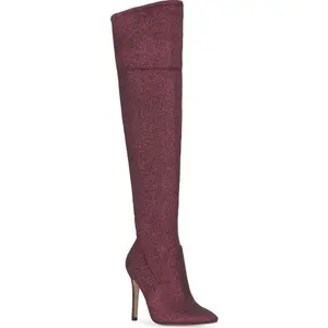 Jessica Simpson Ponseta Over The Knee Boot - Cherry Mahogany