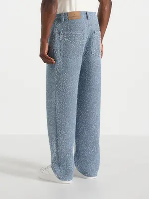 Manière De Voir Arnault Boucle Denim Relaxed Fit Jeans