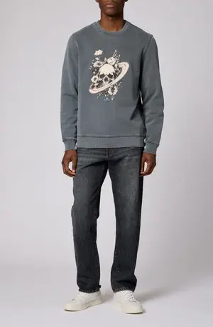 Paul Smith Skull Saturn Floral Graphic Sweatshirt