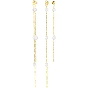 SET & STONES Bobbi Pearl Earrings - Gold
