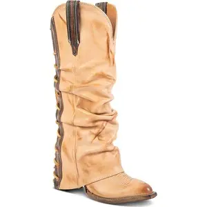FREEBIRD Jules Leather Western Boots - Beige