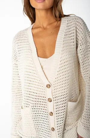 Roxy Tamarindo Open Stitch Cardigan - Dew