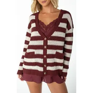 Roxy Tamarindo Open Stitch Cardigan - Port