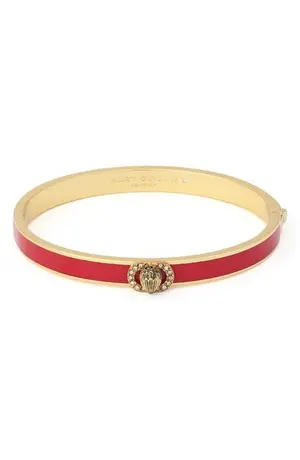 Kurt Geiger Chelsea Enamel Hinged Bangle - Red