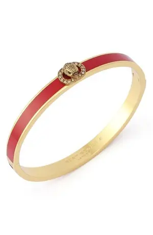 Kurt Geiger Chelsea Enamel Hinged Bangle - Red