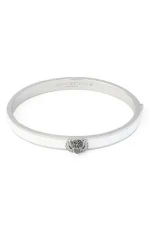 Kurt Geiger Chelsea Enamel Hinged Bangle White