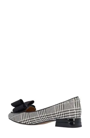 J. Reneé Kori Houndstooth Bow Flat