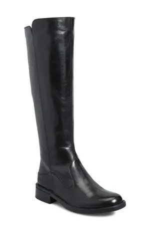 BØRN Campbell Leather Knee High Boot - Black Leather