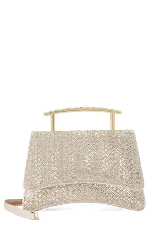 Dune London Bedazzle Crystal Top Handle Bag - Gold