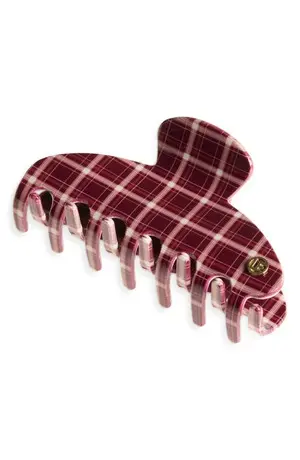 L. Erickson Jane Claw Clip - Red/denim